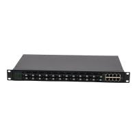 China Ethernet Fiber Optical Switch Gigabit 24 SC Fiber + 8 RJ45 Rackmount 1U for sale