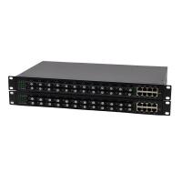 China Ethernet Fiber Optical Switch Gigabit 24 SC Fiber + 8 RJ45 Rackmount 1U for sale