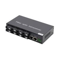China 1000Mbps Gigabit Fiber Switch 8 Port SC Fiber 2 Port RJ45 Ethernet Fiber Switch for sale
