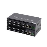 China 1000Mbps Gigabit Fiber Switch 8 Port SC Fiber 2 Port RJ45 Ethernet Fiber Switch for sale