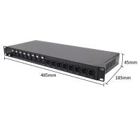China HiFi Audio Fiber Extender 8 Channel Bidirectional XLR Audio Fiber Optic Extender for sale