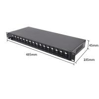 China 16 Channel Unidirectional XLR Fiber Extender Hi-Fi Audio Fiber Optic Extender for sale