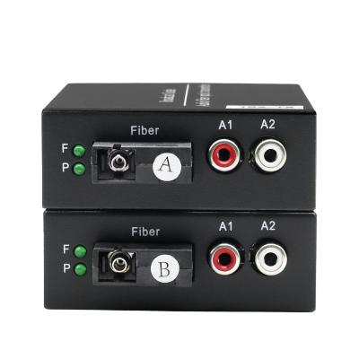 China 1 Channel Bidirectional RCA Audio Extender Fiber Optic Transmitter for sale