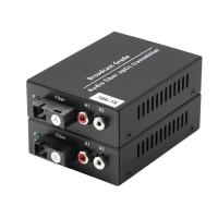 China 1 Channel Bidirectional RCA Audio Extender Fiber Optic Transmitter for sale
