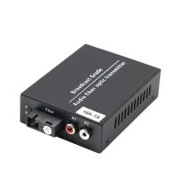 China 1 Channel Bidirectional RCA Audio Extender Fiber Optic Transmitter for sale