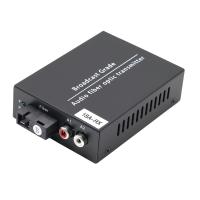 China 1 Channel Bidirectional RCA Audio Extender Fiber Optic Transmitter for sale