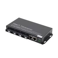 China 10/100Mbps Fiber Switch 4 SC Fiber Ports 2 RJ45 Ports Gigabit Uplink for sale