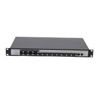 China Rackmount 100 Mbps Fiber Switch 16 Port SC Fiber 2 Gigabit RJ45 Uplink for sale