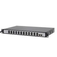 China 24×100Base-FX SFP Fiber Switch 2 Gigabit Copper Uplink 1U Rack Mount Optical Switch for sale