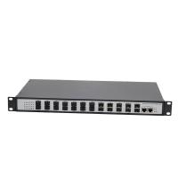 China 24×100Base-FX SFP Fiber Switch 2 Gigabit Copper Uplink 1U Rack Mount Optical Switch for sale