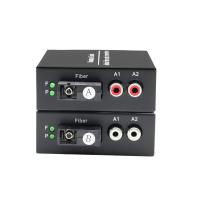 China Unidirectional RCA Audio Extender 2 Channel Fiber Optic Extender 1310nm / 1550nm for sale