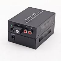 China Unidirectional RCA Audio Extender 2 Channel Fiber Optic Extender 1310nm / 1550nm for sale