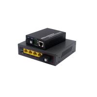 China Unmanaged POE Fiber Media Converter 1 SC 100M 4 Port AF POE Ethernet Transceiver for sale