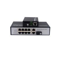 China Gigabit SC Fiber PoE Media Converter All In One With 8 PoE Ports 2 Gigabit Uplink for sale