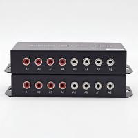 China Bidirectional Fiber Optic Extender 4 Channel RCA Audio Over Fiber Converter for sale