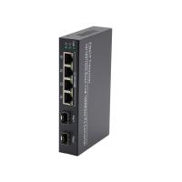 China 2 Port SFP Gigabit Fiber Switch 4 Port RJ45 Copper Fiber Media Converter for sale