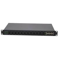 China 24 Port SFP Fiber Switch Gigabit 8 RJ45 1U Rackmount Optical Ethernet Switch Unmanaged for sale