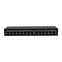 China Fast Ethernet 12 Port PoE Switch 10/100Mbps With 2 Uplink RJ45 Ports 802.3af/At Compliant for sale