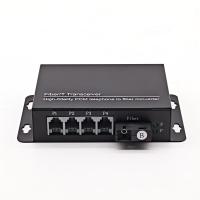 China Fiber Optic 4 Channel Multiplexer 4 Port FXO FXS Telephone Over Fiber Extender for sale