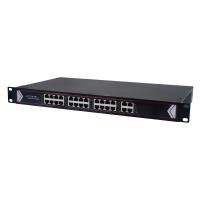 China High Density 24CH Ethernet PoE Switch 19 Inch Rackmount 4 Multi Gig Uplink Ports for sale