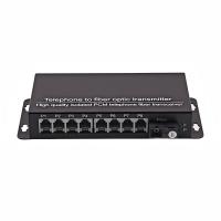 China 8 Channel Telephone Fiber Optic Extender RJ11 Analog PCM Telephony Over Fiber for sale