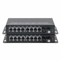 China 8 Channel Telephone Fiber Optic Extender RJ11 Analog PCM Telephony Over Fiber for sale