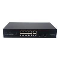 China All In One 8 Port Unmanaged PoE Gigabit Switch 2 SFP Fiber Uplink 2 RJ45 for sale
