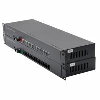 China 16 Channel Analog Telephone Multiplexer Rack Mount Fiber Optic Mux for sale