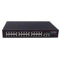 China Desktop Ethernet PoE Switch Unmanaged 24 Full Gigabit PoE 2 Uplink 2 SFP for sale