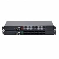 China 24 Channel Rack Mount Telephone Fiber Optic Multiplexer FXS / FXO For PBX for sale