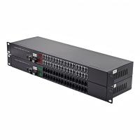 China 24 Channel Rack Mount Telephone Fiber Optic Multiplexer FXS / FXO For PBX for sale