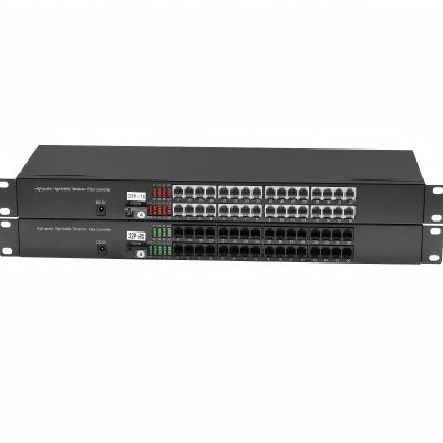 China Telephone 32 Channel Fiber Optical Multiplexer Rackmount Long Distance Voice Transmission for sale