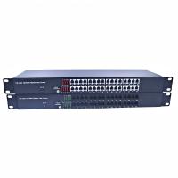 China Telephone 32 Channel Fiber Optical Multiplexer Rackmount Long Distance Voice Transmission for sale