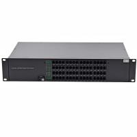 China 64 Port Rackmount Telephone Fiber Optic Converter Analog Phone Line Extender Over Fiber for sale