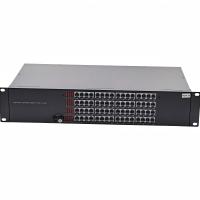 China 64 Port Rackmount Telephone Fiber Optic Converter Analog Phone Line Extender Over Fiber for sale