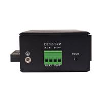 China IP40 Web Managed Switch Industrial Gigabit PoE Switch 2 SC Fiber Port 4 RJ45 PoE Ports for sale