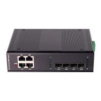 China Industrial PoE Web Managed Switch Network 4 SFP Fiber Slot 4 Gigabit PoE RJ45 Port for sale