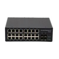 China Industrial 24 Port Gigabit POE Switch With 4 SFP Web Management Console Port for sale
