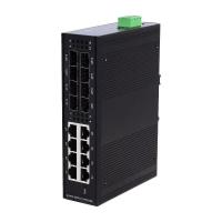 China Industrial Smart Web Managed Gigabit POE Switch 8 SFP 8 Gigabit POE Ports for sale