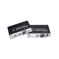 China 1080P 30Hz HDMI Over Fiber Optic Extender USB KVM HDMI Local Loop Stereo Audio TX RX Kit for sale