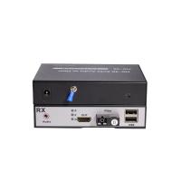 China 4K HDMI Fiber Extender KVM With USB Local Loopout 3.5mm Audio Single Fiber Up To 20Km for sale