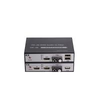 China 4K HDMI Fiber Extender KVM With USB Local Loopout 3.5mm Audio Single Fiber Up To 20Km for sale