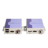 China 4K@30Hz SFP Port HDMI Fiber Optic Extender USB KVM Long Distance Signal Extender for sale