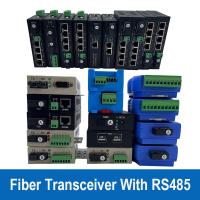 China RS485 Single Mode Fiber Optic Transceiver 20KM Data Over Fiber Converter Extender for sale