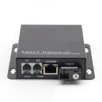 China 2 Port Telephone 1 Port Fast Ethernet Fiber Converter PCM Voice 100Mbps Over Fiber for sale