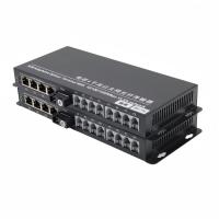 China 1/2/4/8 Channel Analog Telephone Gigabit Ethernet Fiber Extender Over Fiber Converter for sale