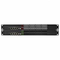 China 16/24/48/64 Channel Telephone 4 Port Gigabit Ethernet Fiber Optic Extender for sale
