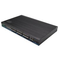 China Rack Type Industrial Switch L3 Managed 4*10G SFP 8 RJ45 24 Gigabit SFP for sale