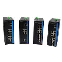 China L2 Managed Industrial PoE Switch 4 RJ45 PoE 2 SFP Fiber Gigabit Network Switch for sale