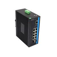 China L2 Managed Industrial Gigabit 8 Port PoE RJ45 2 SFP Ethernet Switch DIN Rail Mount for sale